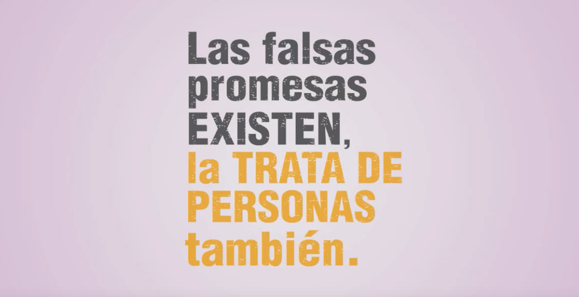 Las falsas promesas existen, la trata de personas también. Educación ...