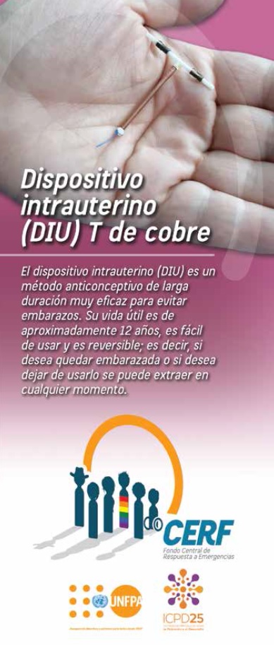 Dispositivo intratuterino (DIU) T de cobre. Educación sexual - SIDA STUDI